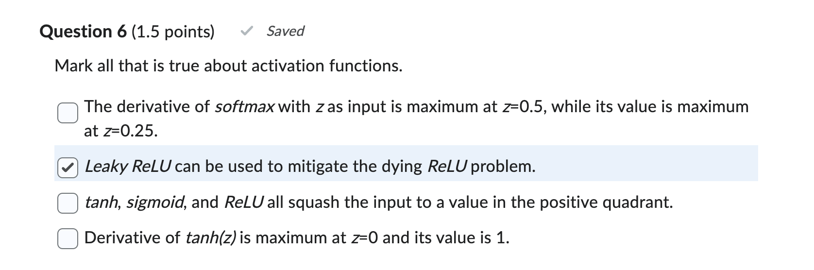 Solved Mark all that is true about activation | Chegg.com
