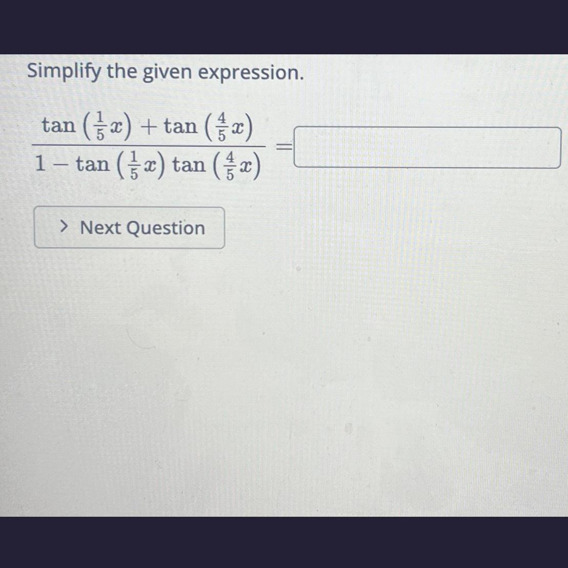 Solved Simplify the given | Chegg.com
