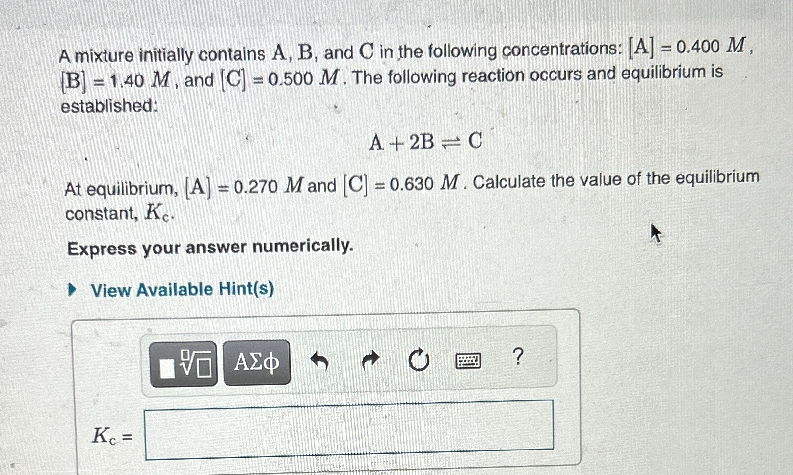 Solved A mixture initially contains A,B, ﻿and C ﻿in the | Chegg.com