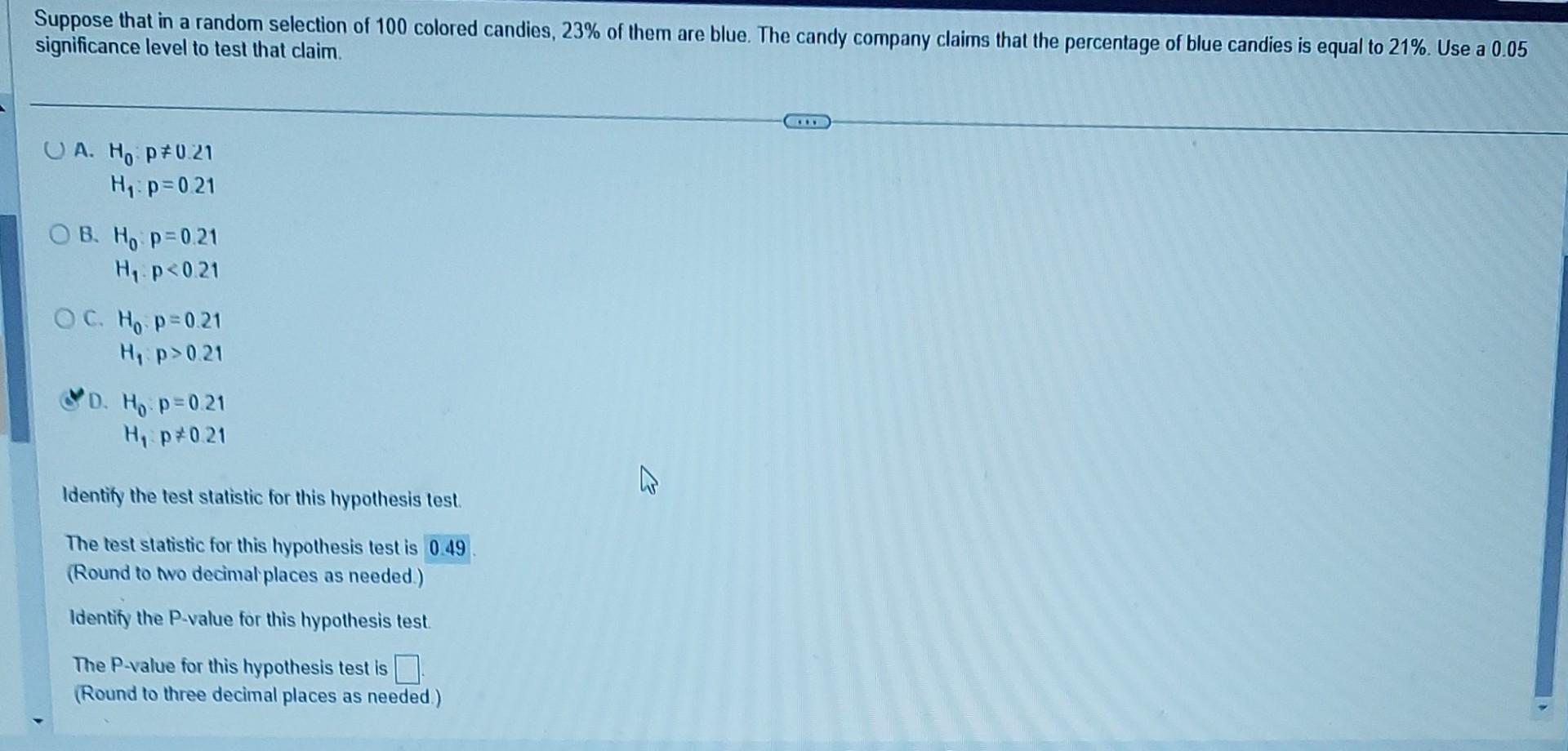 Solved Suppose that in a random selection of 100 colored | Chegg.com
