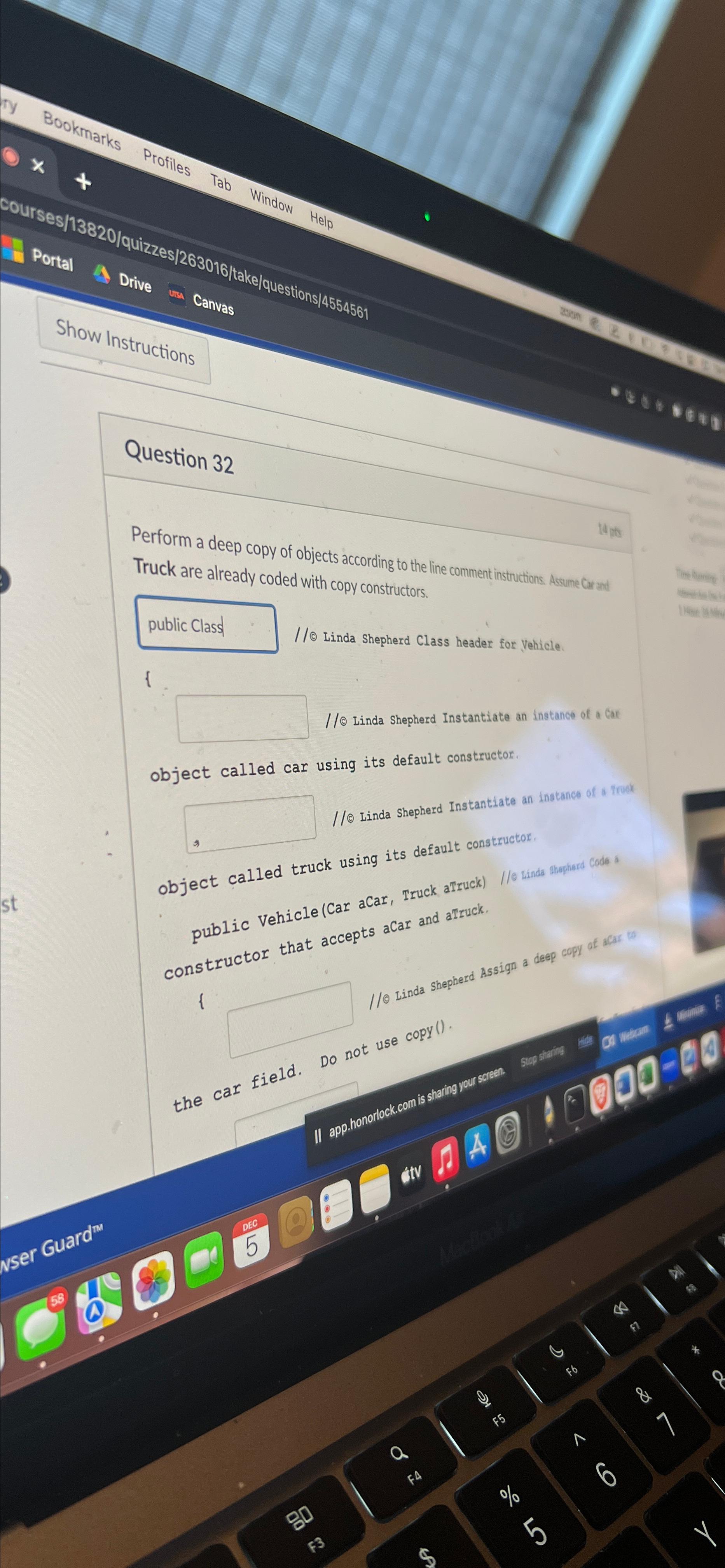 Solved Question 32Perform a deep copy of objects according | Chegg.com