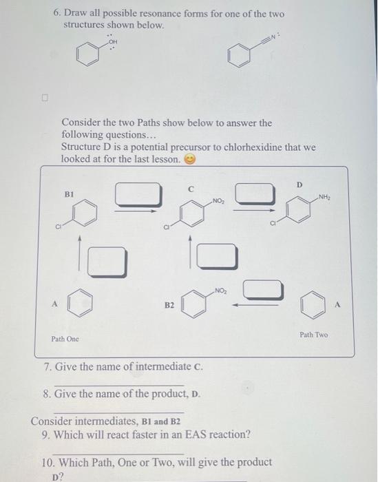 Solved For the next two questions, consider the structures | Chegg.com