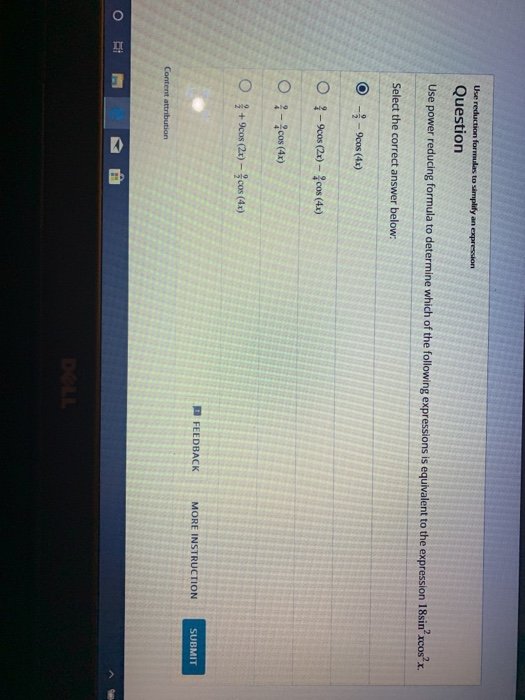 Solved Use reduction formulas to simplify an expression | Chegg.com