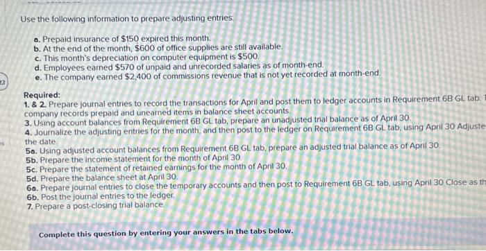 Solved Problem 3-5A (Algo) Applying the accounting cycle LO | Chegg.com