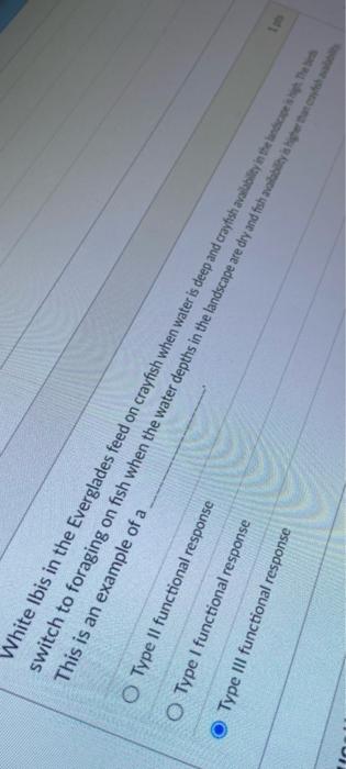 Solved O Type Il functional response O Type I functional | Chegg.com