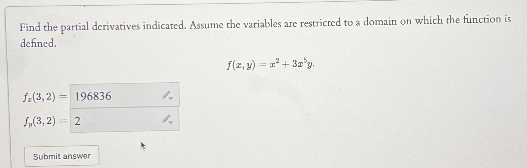 Solved Find the partial derivatives indicated. Assume the | Chegg.com