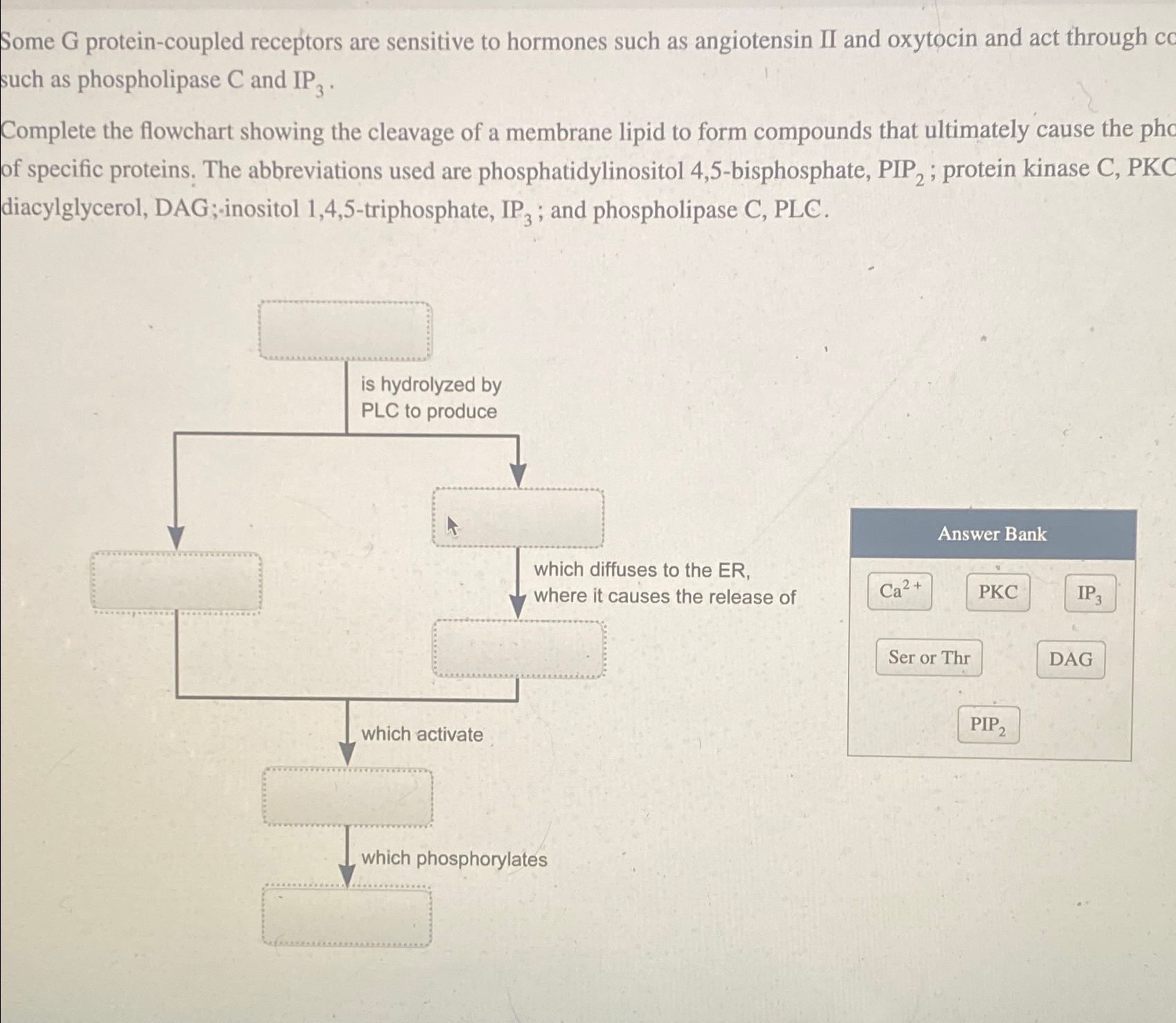 Solved Some G protein-coupled receptors are sensitive to | Chegg.com