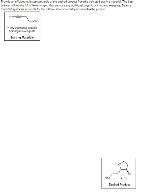 Solved Provide an efficient multistep synthesis of the | Chegg.com