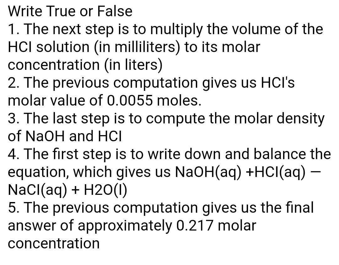 Solved Instructions MODIFIED TRUE OR FALSE (5 items x 3 | Chegg.com