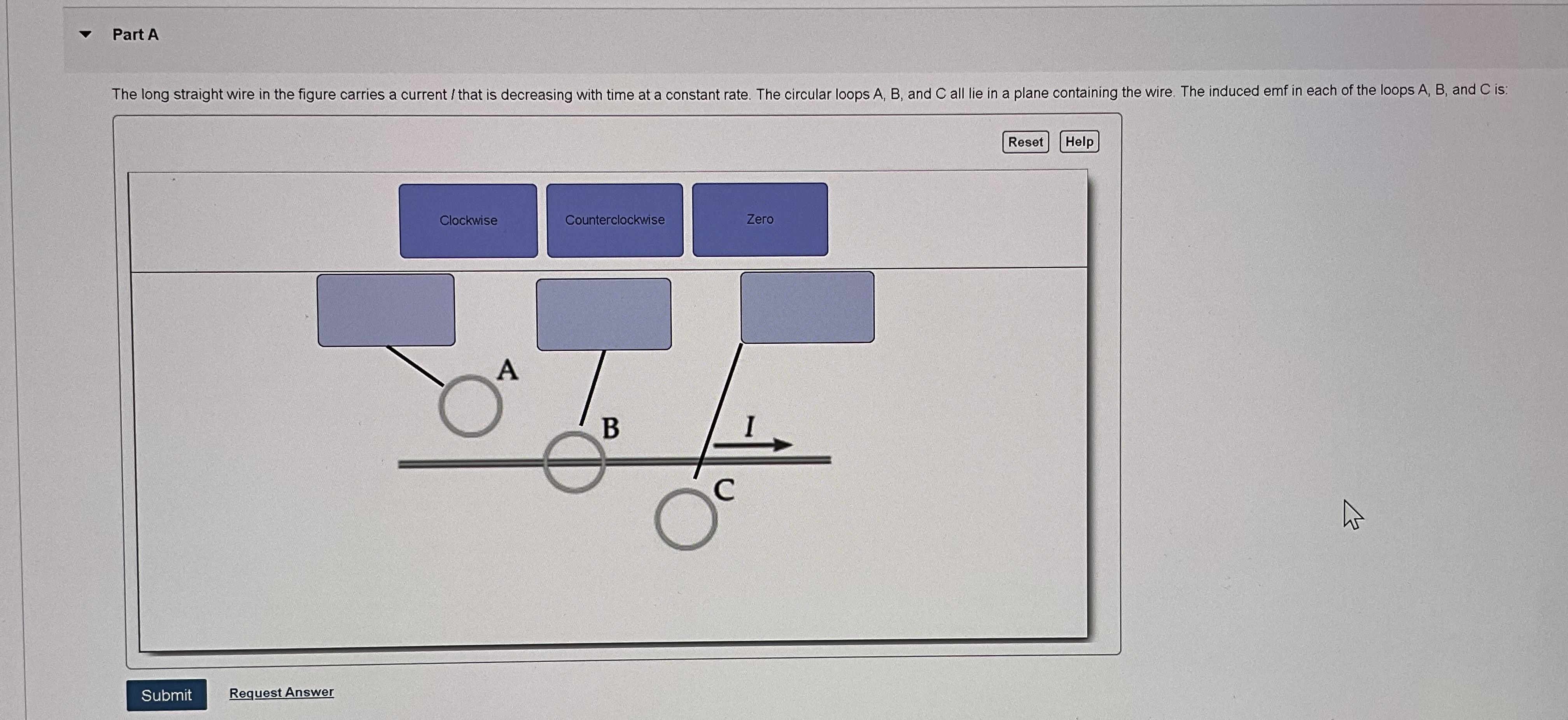 Solved The long straight wire in the figure carries a | Chegg.com