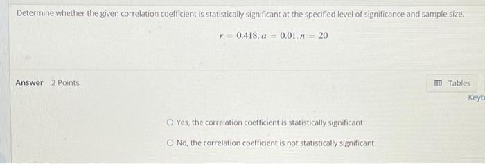 Solved Determine Whether The Given Correlation Coefficient