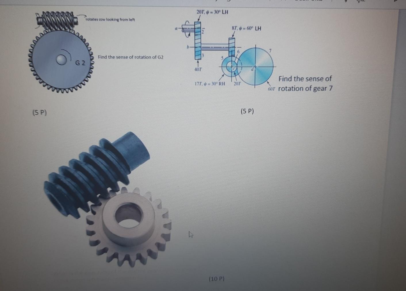 Solved the question : what is the gear ratio of the mating | Chegg.com