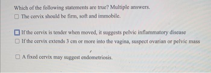 Solved Which of the following statements are true? Multiple | Chegg.com