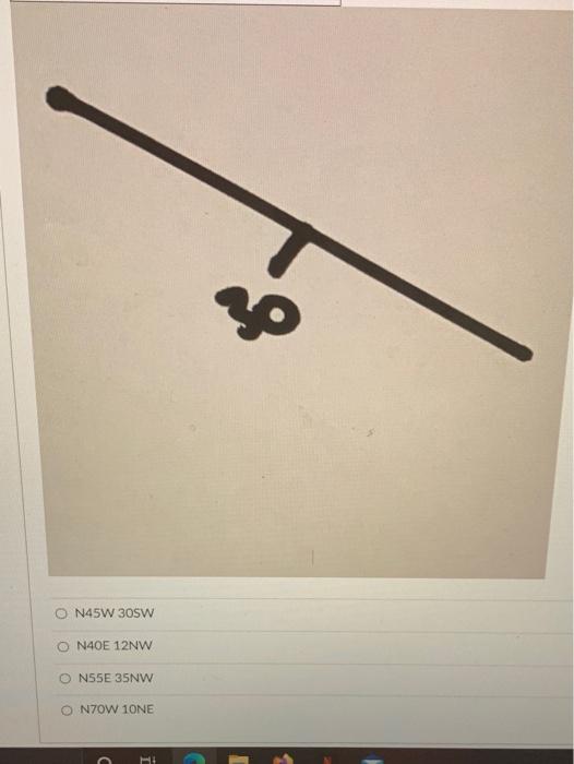 Solved This strike and dip symbol could be read as Damage | Chegg.com