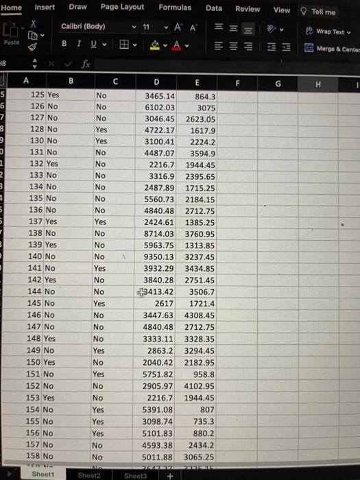 Using the Food and Travel Spending.xlsx data, select | Chegg.com