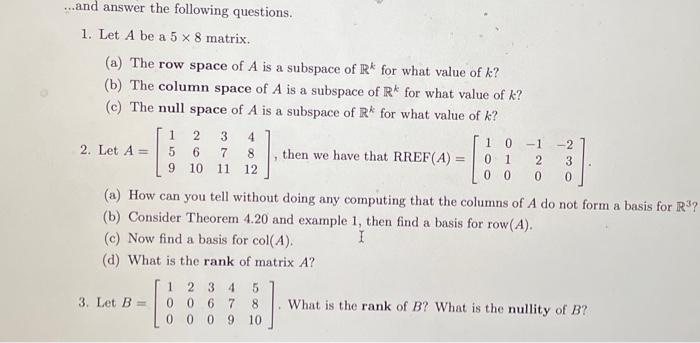 Solved theorem 4.20let A be a matrix and B be an echelon | Chegg.com