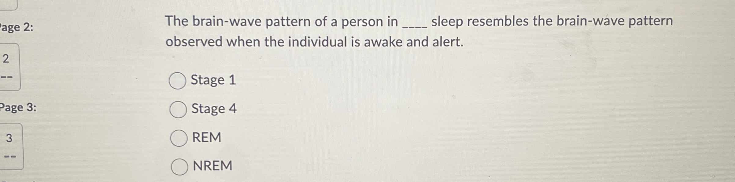 Solved The brain-wave pattern of a person in q, ﻿sleep | Chegg.com