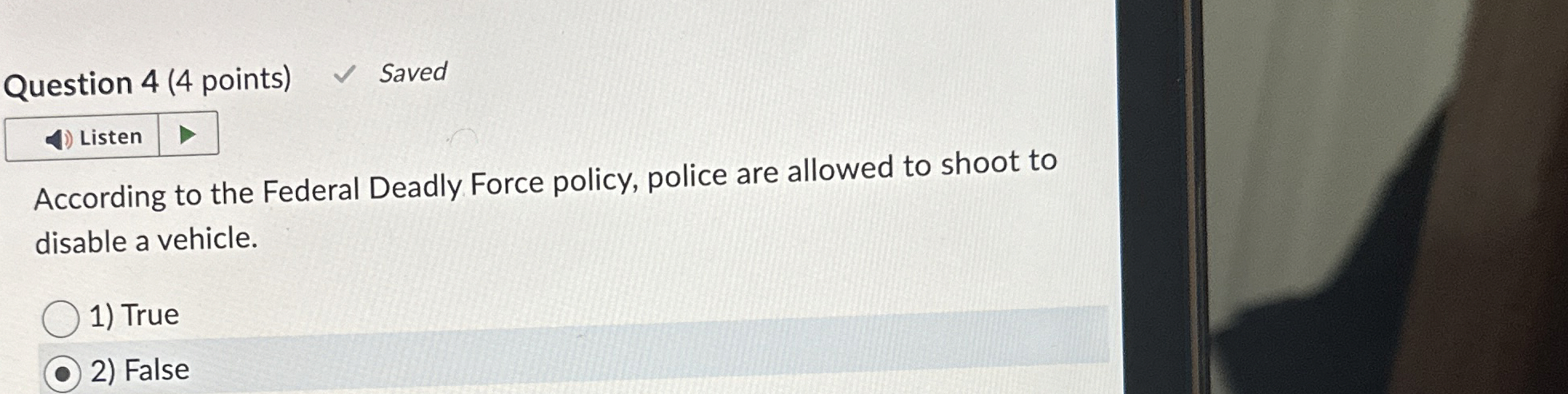 Solved Question 4 (4 ﻿points) ﻿SavedAccording to the | Chegg.com
