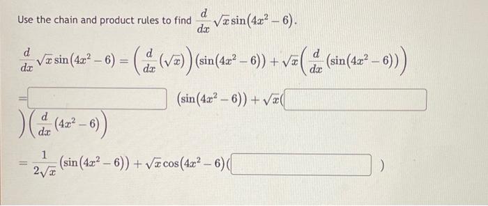 Solved Use the chain and product rules to find | Chegg.com