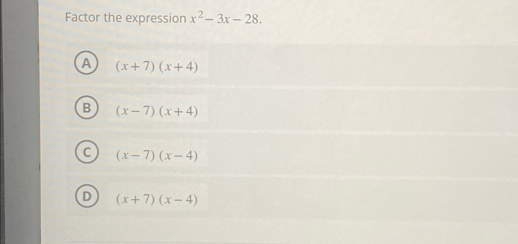 Solved Factor the expression | Chegg.com