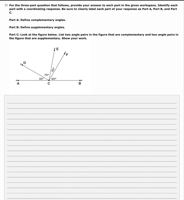 Solved 21. For the three-part question that follows, provide | Chegg.com