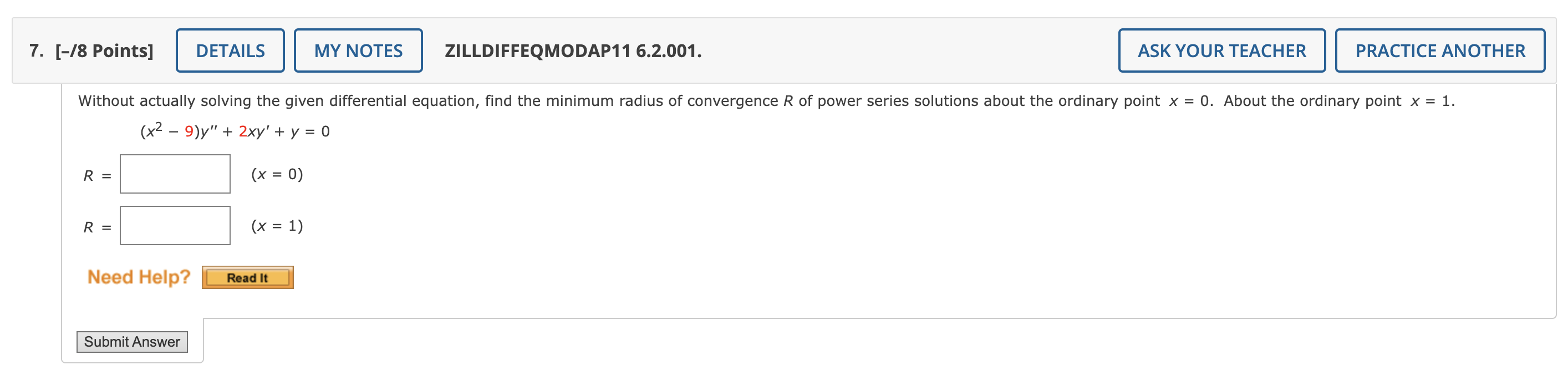 Solved Without actually solving the given differential | Chegg.com