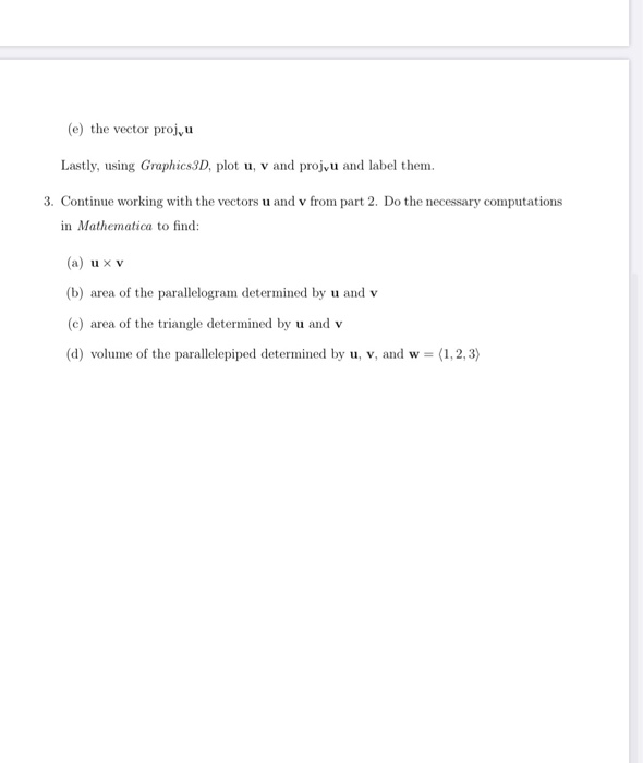 Mathematica Project 1: due January, 29th (IN CLASS) | Chegg.com