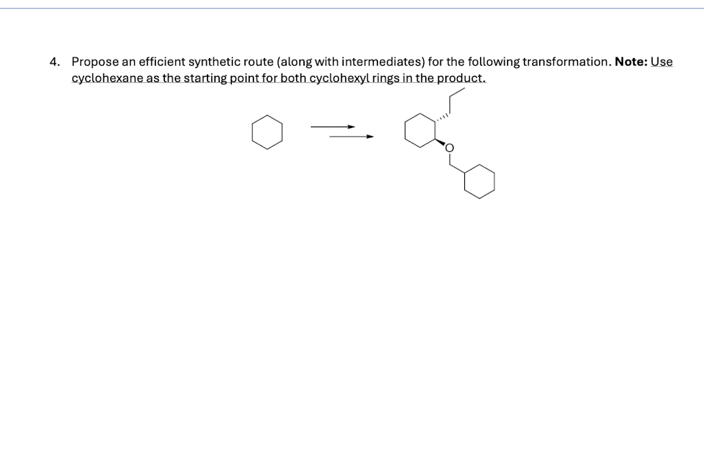 Solved Propose an efficient synthetic route (along with | Chegg.com