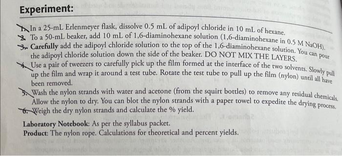 Solved In a 25−mL Erlenmeyer flask, dissolve 0.5 mL of | Chegg.com