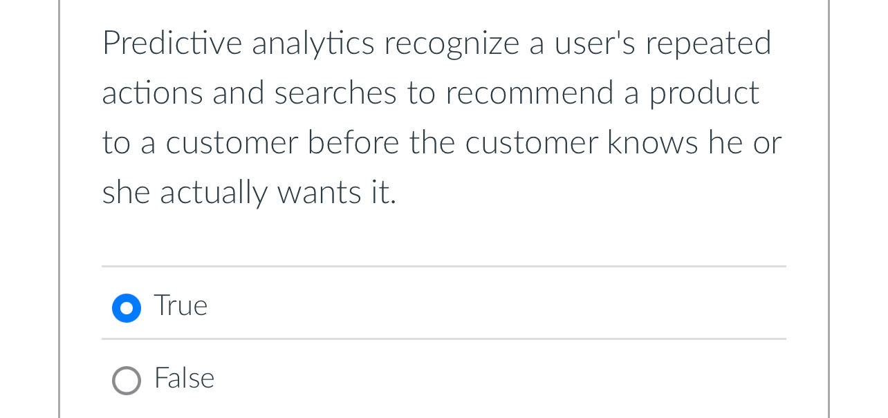 Solved Predictive analytics recognize a user's | Chegg.com