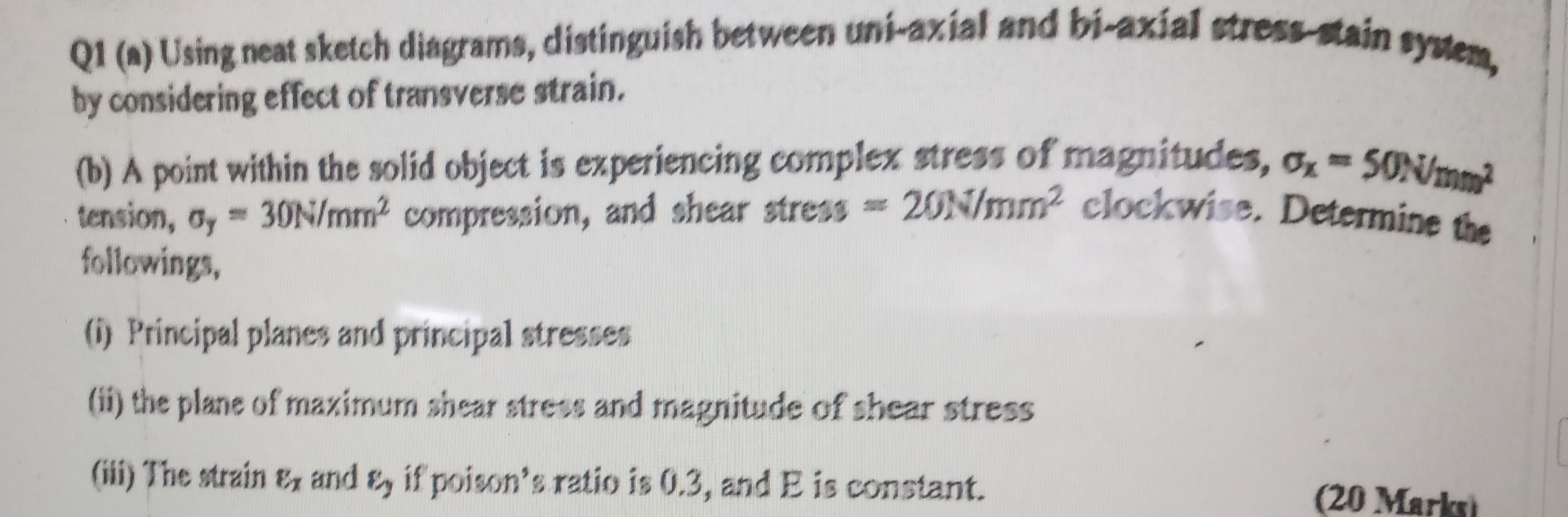 Solved Q1 (a) ﻿Using neat sketch diagrams, distinguish | Chegg.com