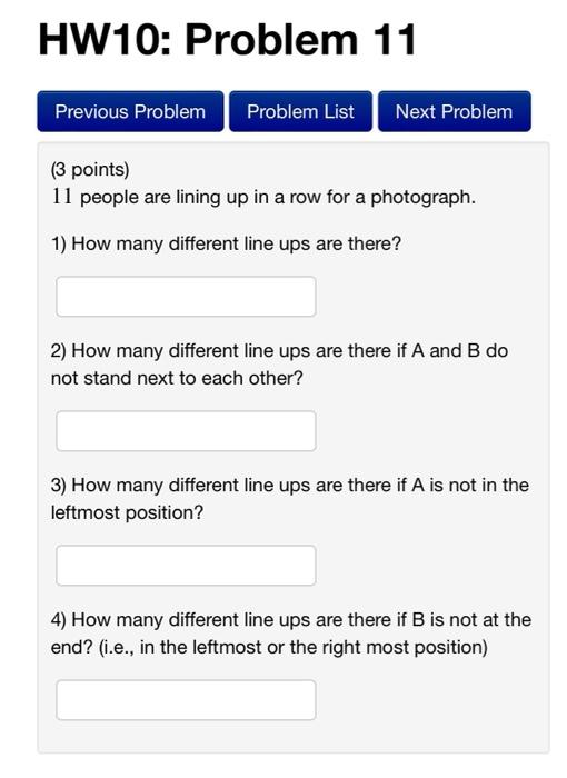 Solved HW10: Problem 11 Previous Problem Problem List Next | Chegg.com