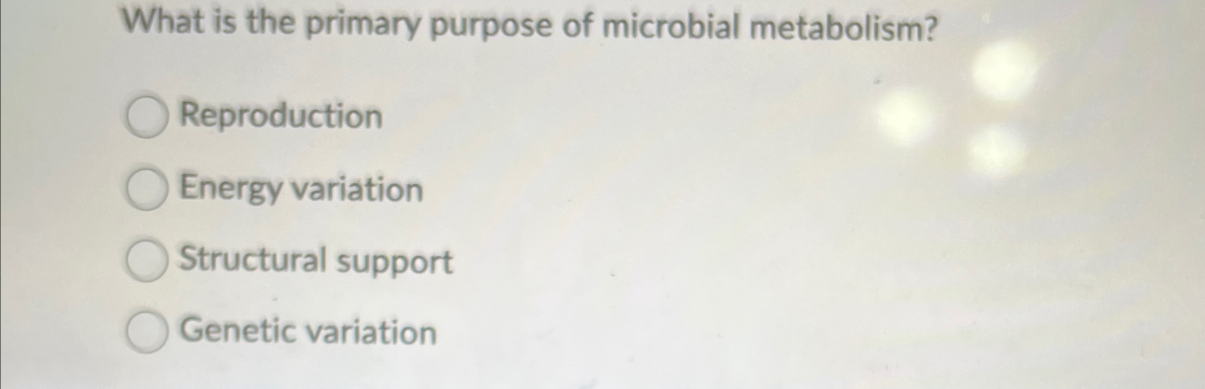 Solved What is the primary purpose of microbial | Chegg.com