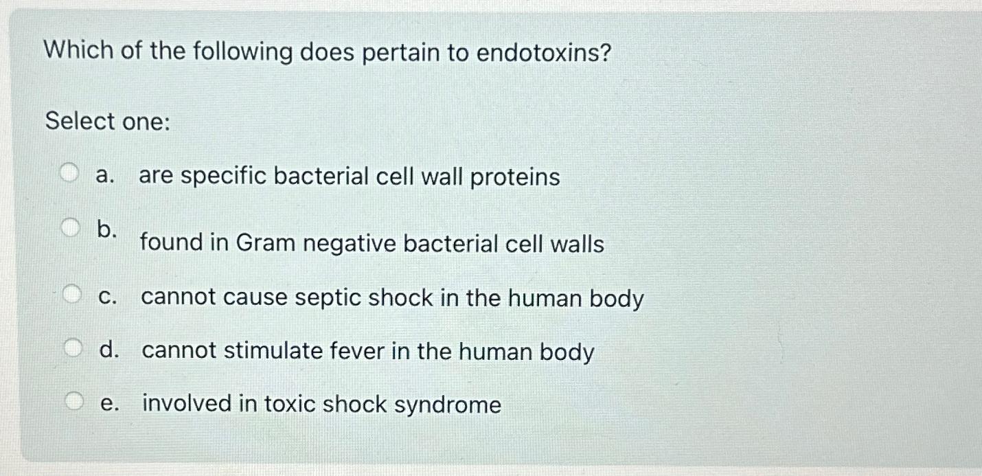 Solved Which of the following does pertain to | Chegg.com