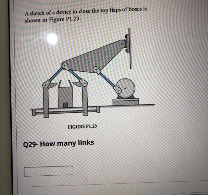 Solved A sketch of a device to close the top flaps of boxes | Chegg.com