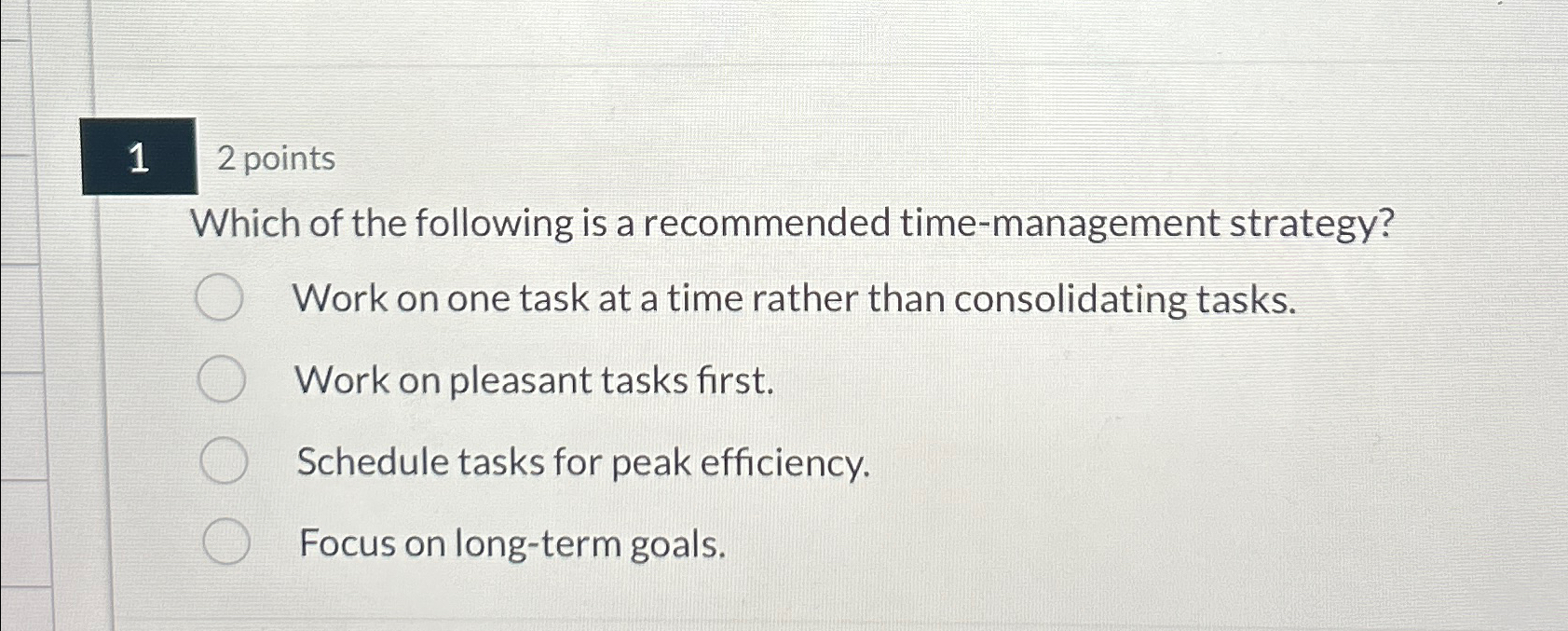 Solved 12 ﻿pointsWhich of the following is a recommended | Chegg.com