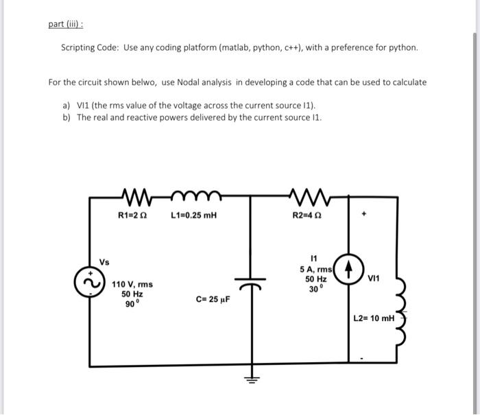 Solved Scripting Code: Use any coding platform (matlab, | Chegg.com