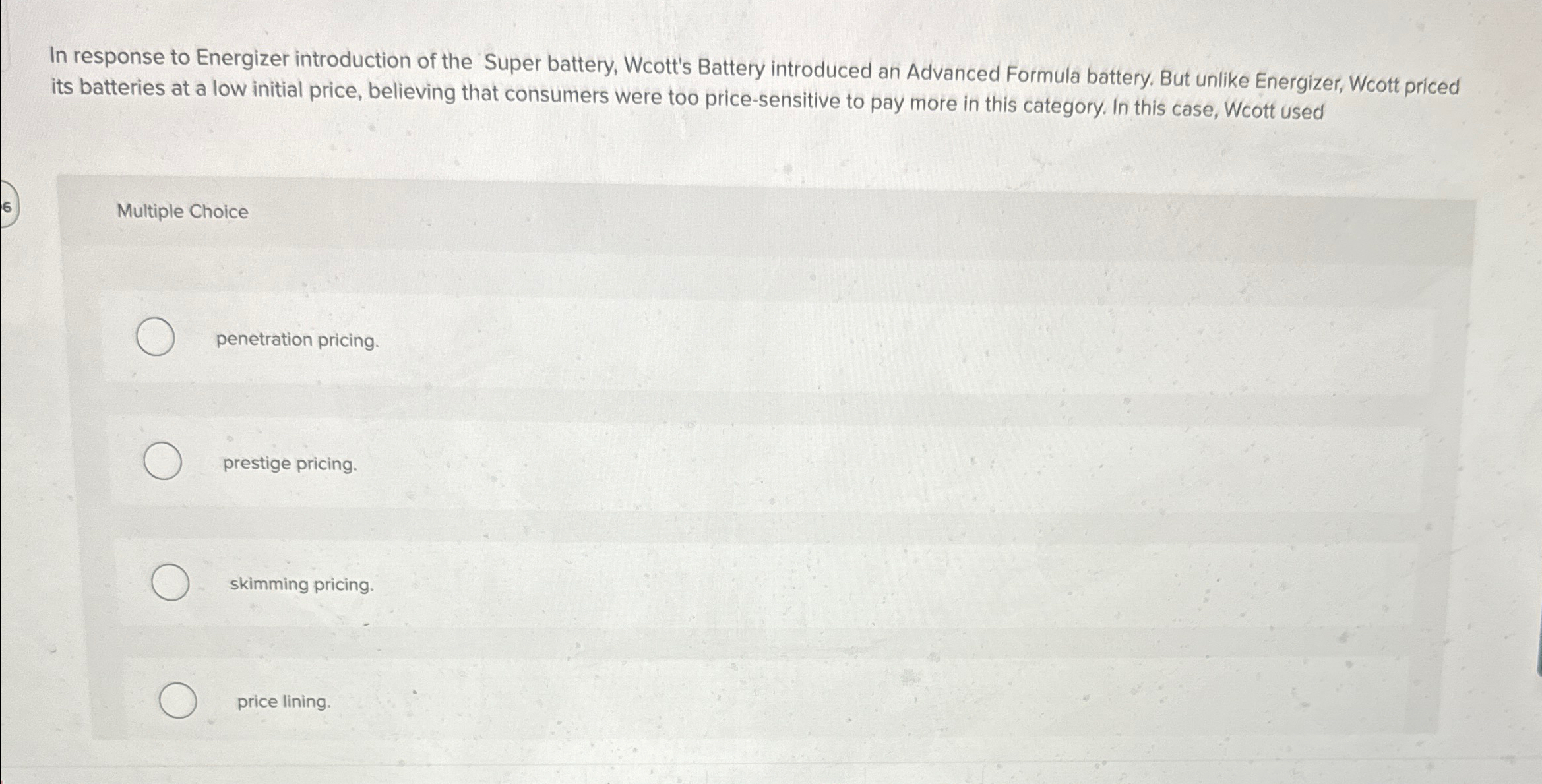 Solved In response to Energizer introduction of the Super | Chegg.com