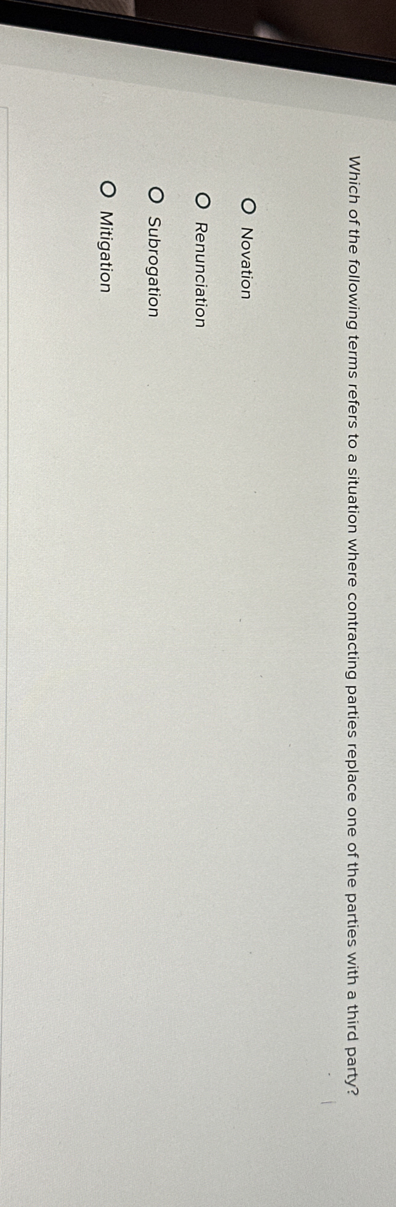 Solved Which of the following terms refers to a situation | Chegg.com