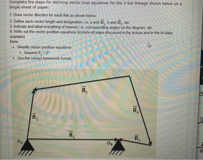 Solved Complete the steps for deriving vector loop equations | Chegg.com