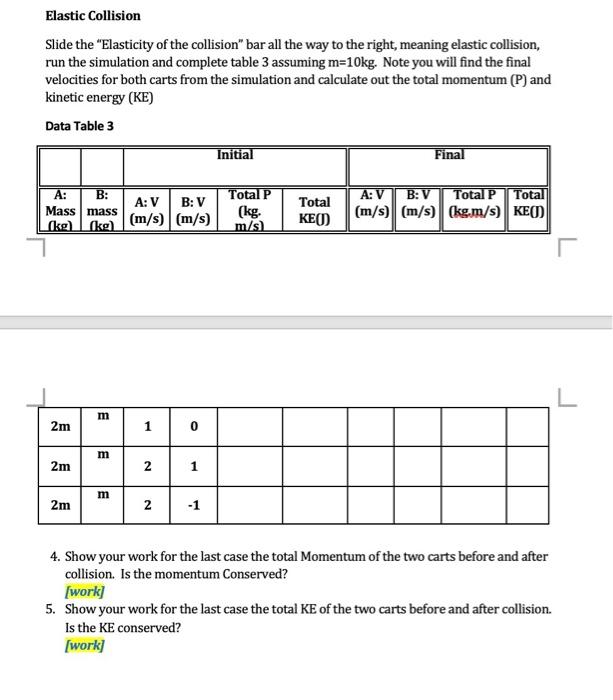 Solved Collisions p (kg m/s) Momentum as a function of time | Chegg.com
