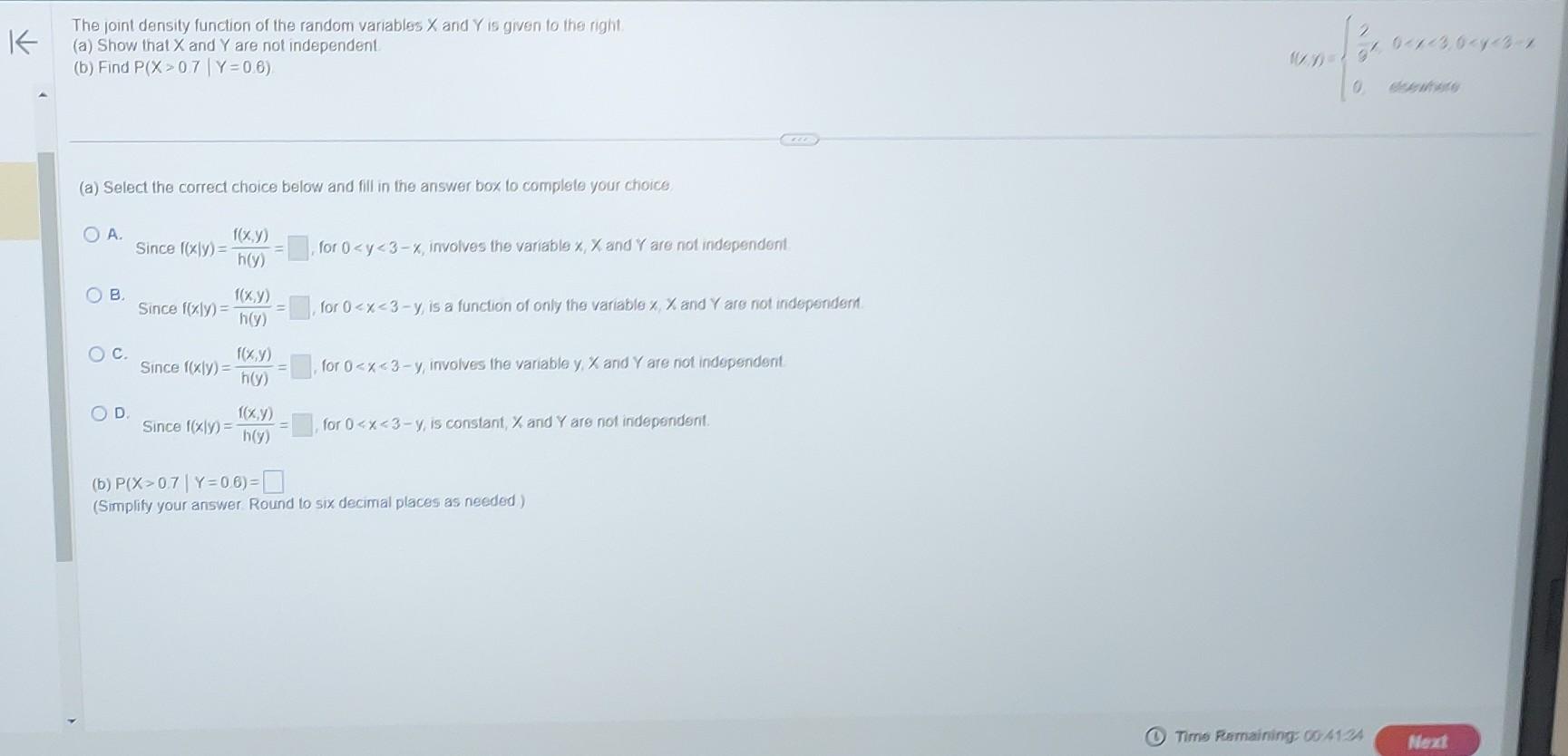 The point density function of the random variables X | Chegg.com