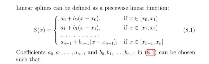 Problem 8.1. Determine all unknown coefficients for | Chegg.com