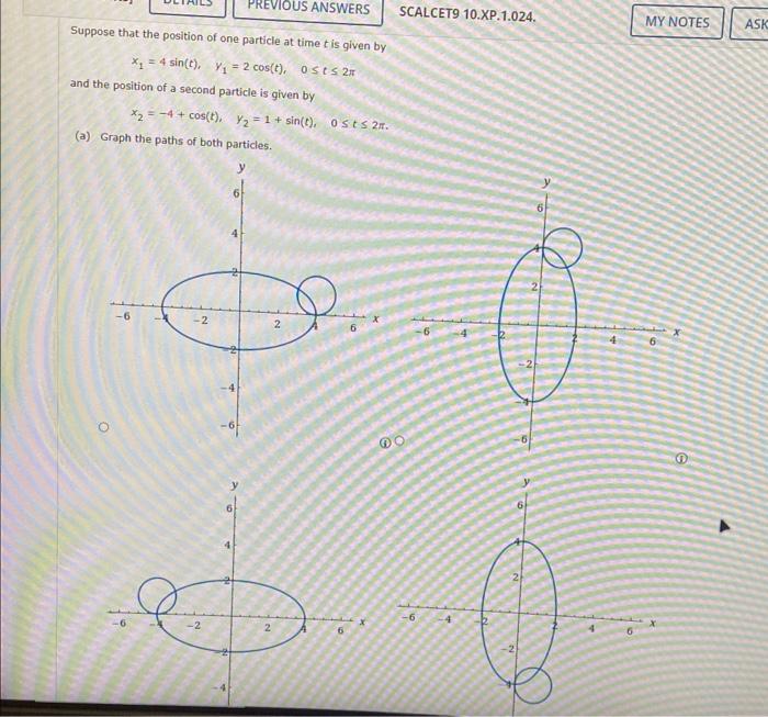 Solved Suppose that the position of one particle at time t | Chegg.com