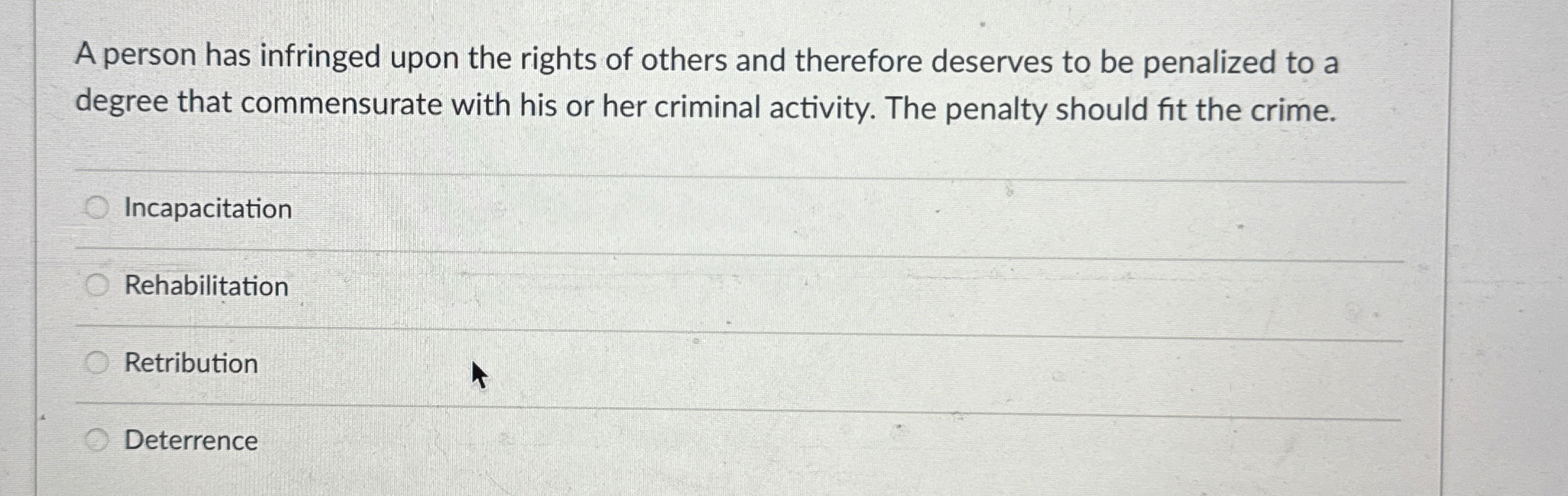 Solved A person has infringed upon the rights of others and | Chegg.com