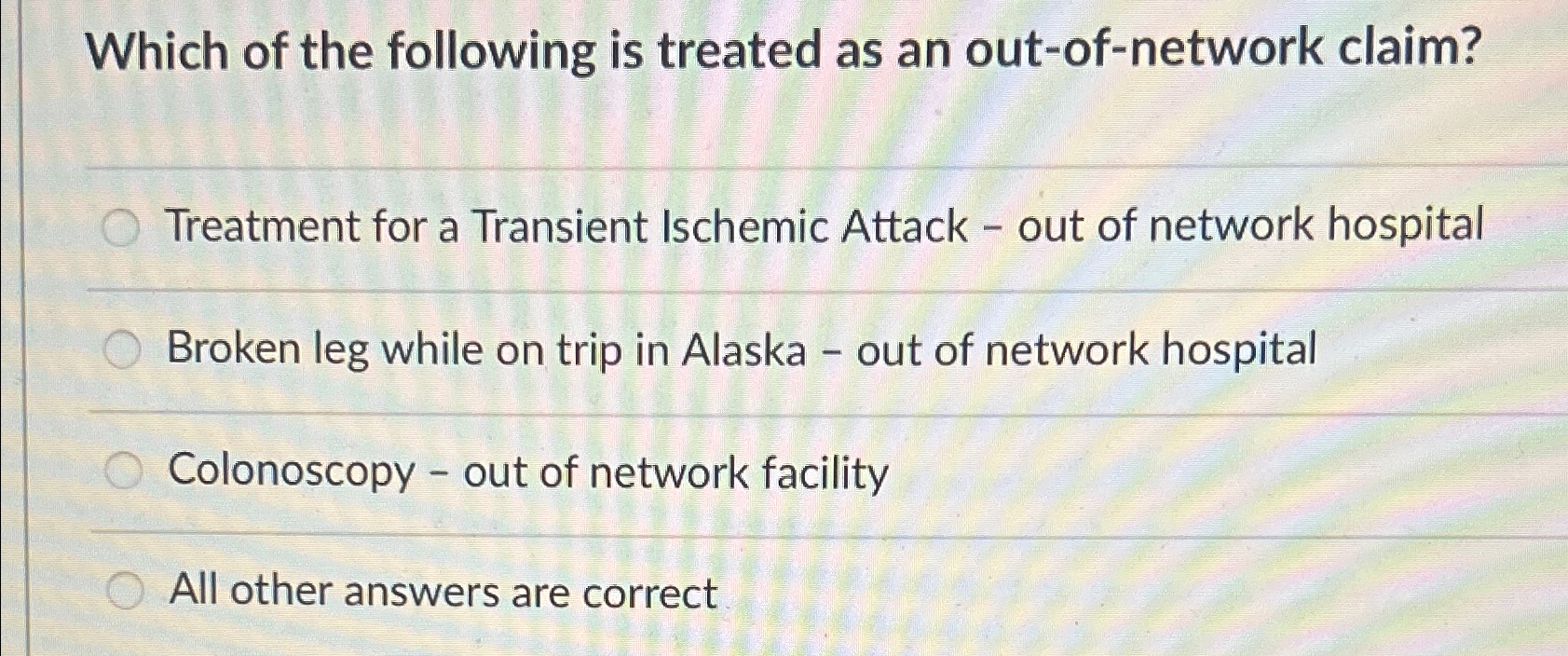 Solved Which of the following is treated as an | Chegg.com