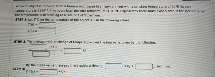 Solved When an object is removed from a furnace and placed | Chegg.com