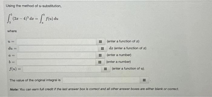 Solved Using the method of u-substitution, | Chegg.com