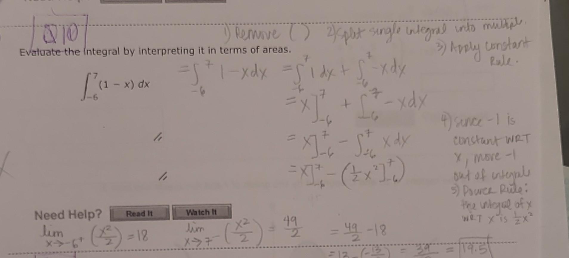 Solved Evaluate the integral by interpreting it in terms of | Chegg.com