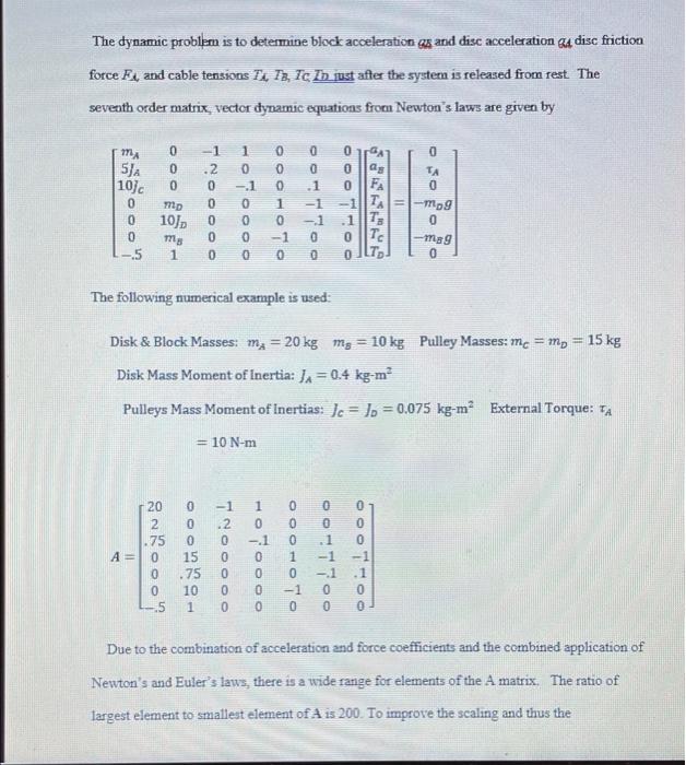 For the following dynamic mechanism problem: a) Use | Chegg.com